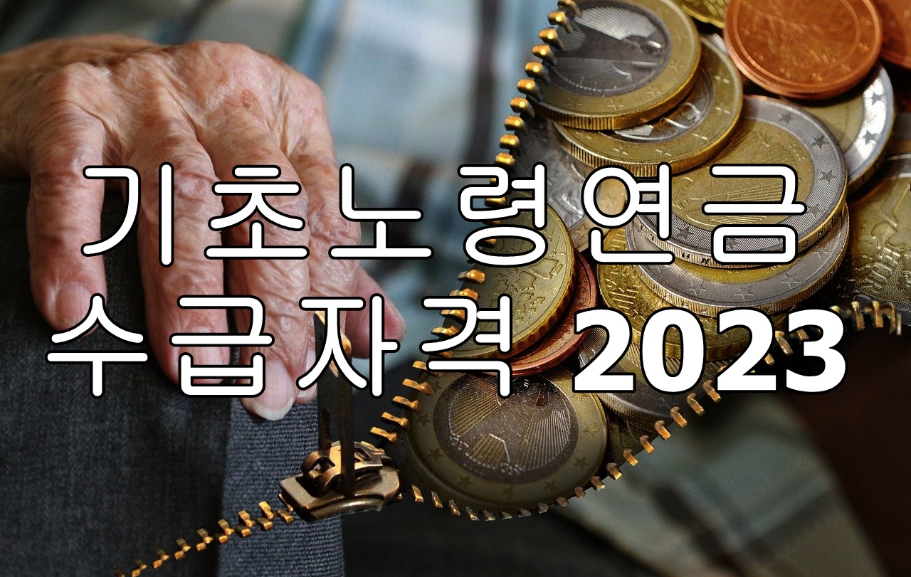기초노령연금 수급자격 2023 선정기준액 신청 계산방법은 글샘